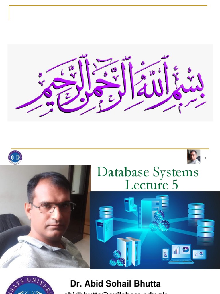 DB Lec ALL Online - 5 | PDF | Relational Model | Databases