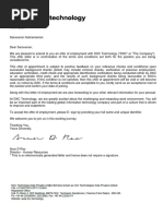 EY Offer Letter | PDF | Confidentiality | Employment