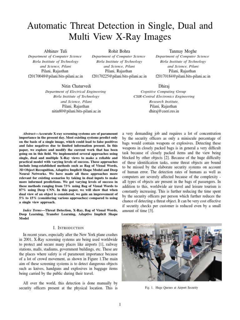 Automatic Threat Detection in Single-Dual and Multi-View XRay Images ...