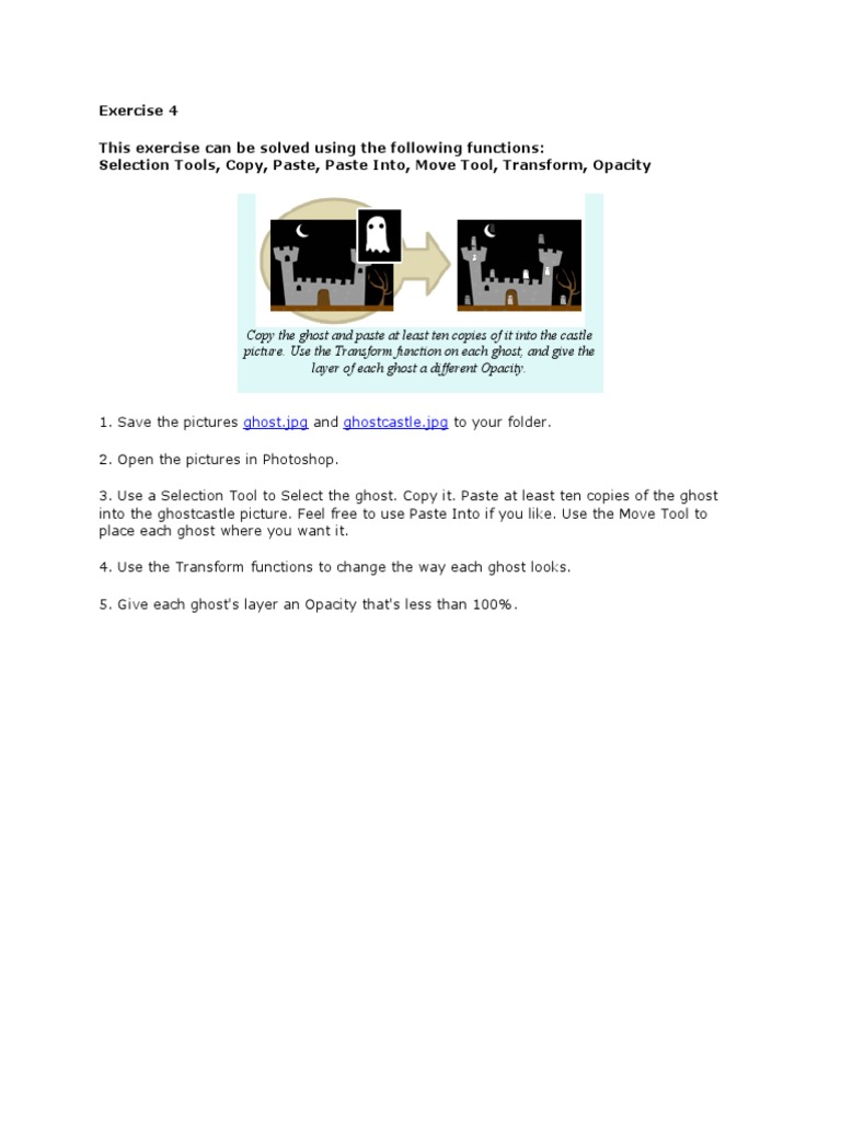 Exercise 4 This Exercise Can Be Solved Using The Following Functions ...