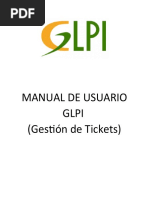 Manual Uso GLPI-Perfil Técnico (Control de Cambios) | PDF | Mesa de ayuda | Software