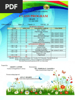 Sample-ILE Class Program | PDF | Learning | Behavior Modification