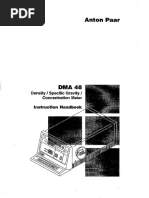 DMA 501/1001 Density Meter Manual | PDF | Electrical Connector | Safety