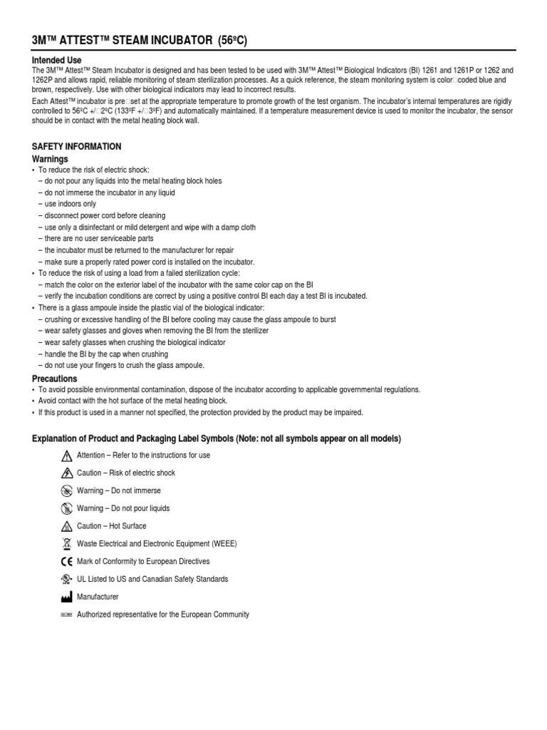 GB Steam BI Incubators | PDF | Sterilization (Microbiology) | Steam