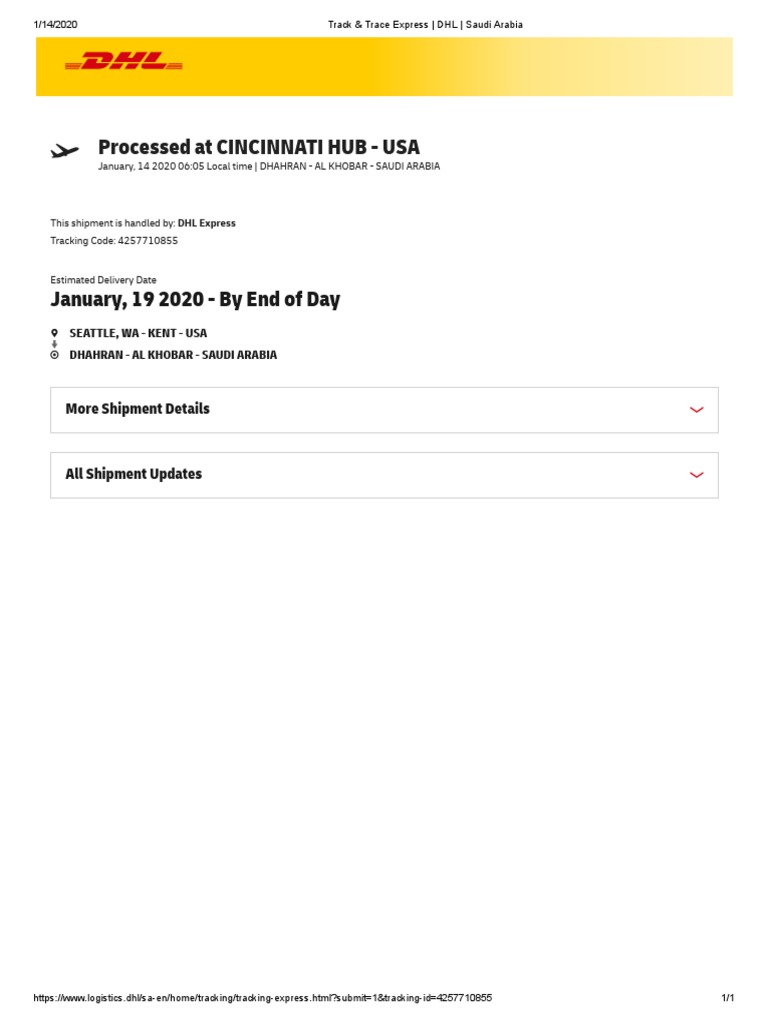 DHL - Saudi Arabia-4257710855 PDF | PDF