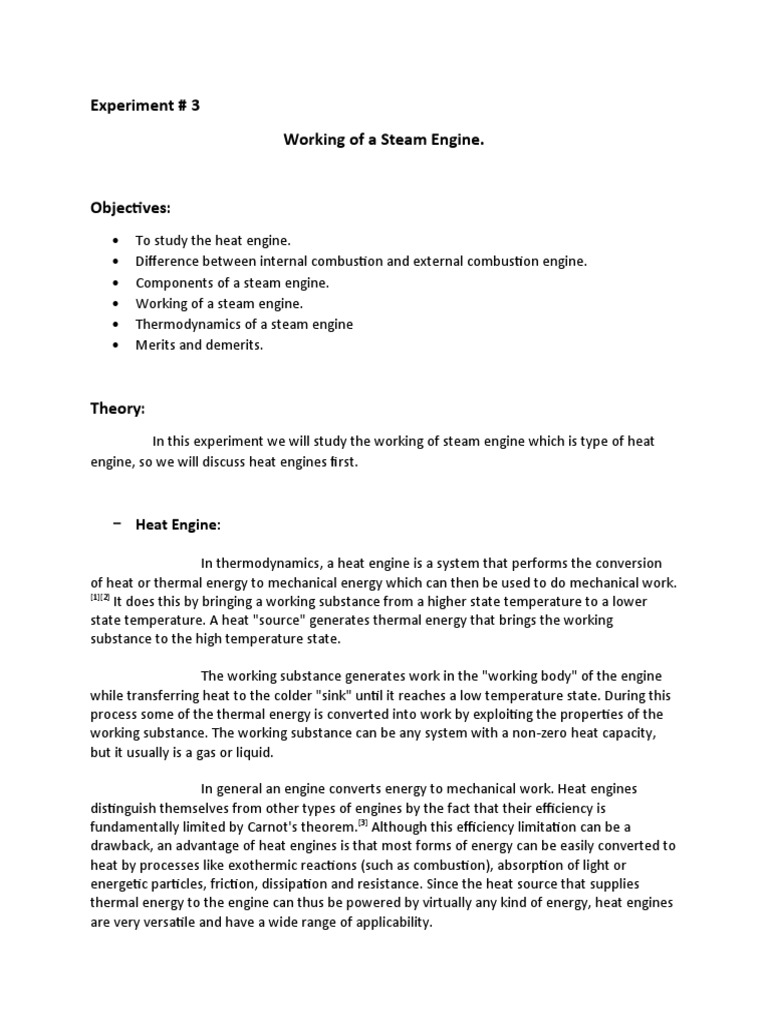 Lab Report 3 | PDF | Steam Engine | Engines