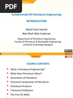 Chapter 1 Introduction - Fundamental Petroleum Engineering, UTM | PDF | Opec | Petroleum