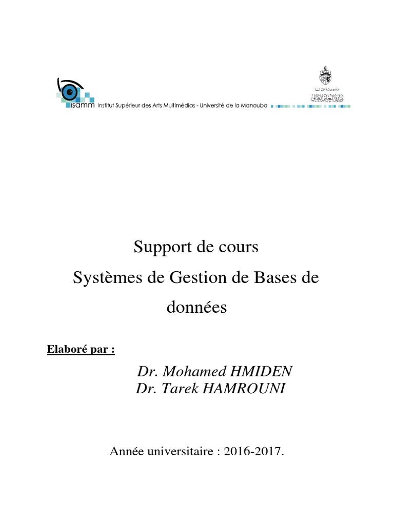 BDD PDF | PDF | SQL | Base de données relationnelle