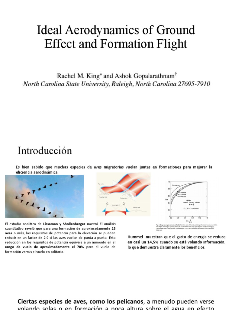 Ideal Aerodynamics of Ground Effect and Formation Flight | PDF | Avión ...