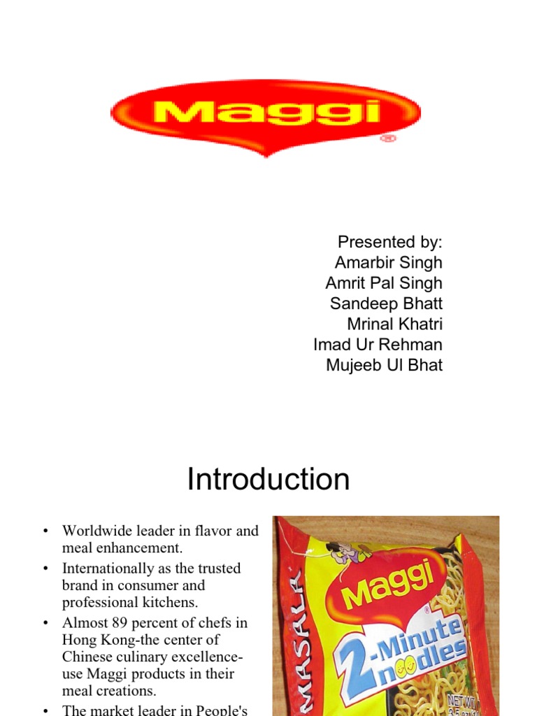 Maggi | PDF | Cuisine | Marketing