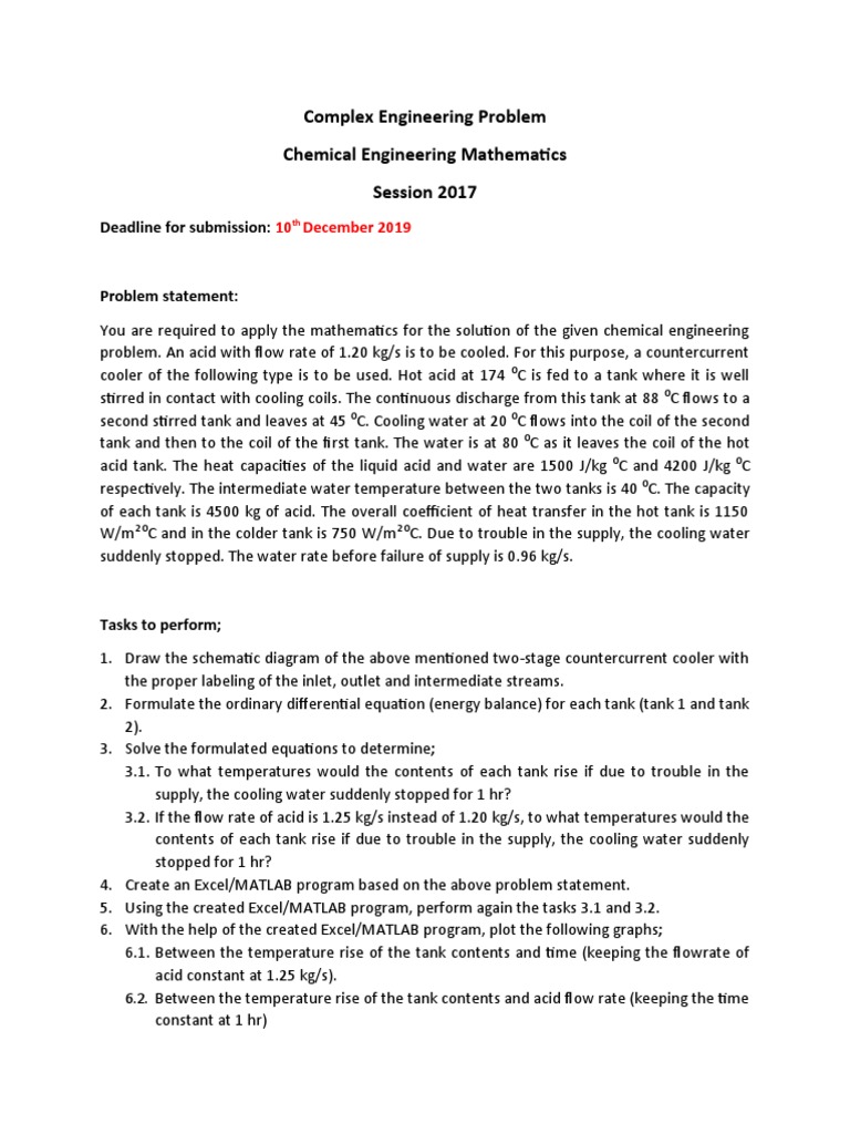 Complex Engg Problem Statement | PDF