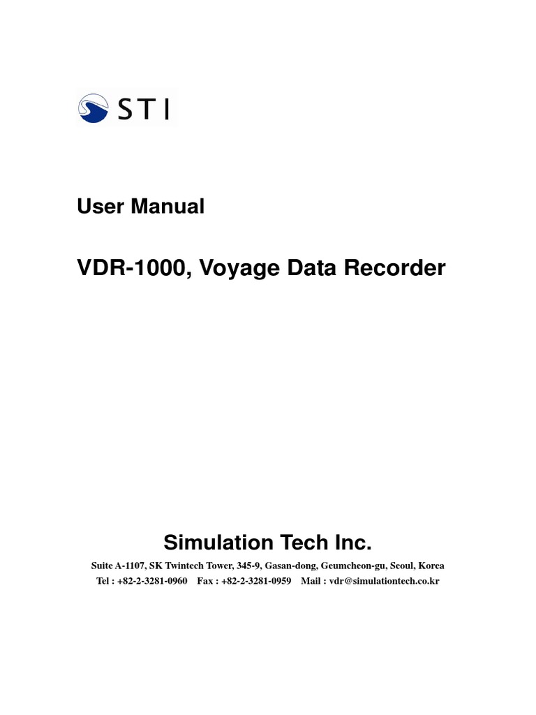 VDR Manual (Kotel) PDF | PDF | File Transfer Protocol | User (Computing)