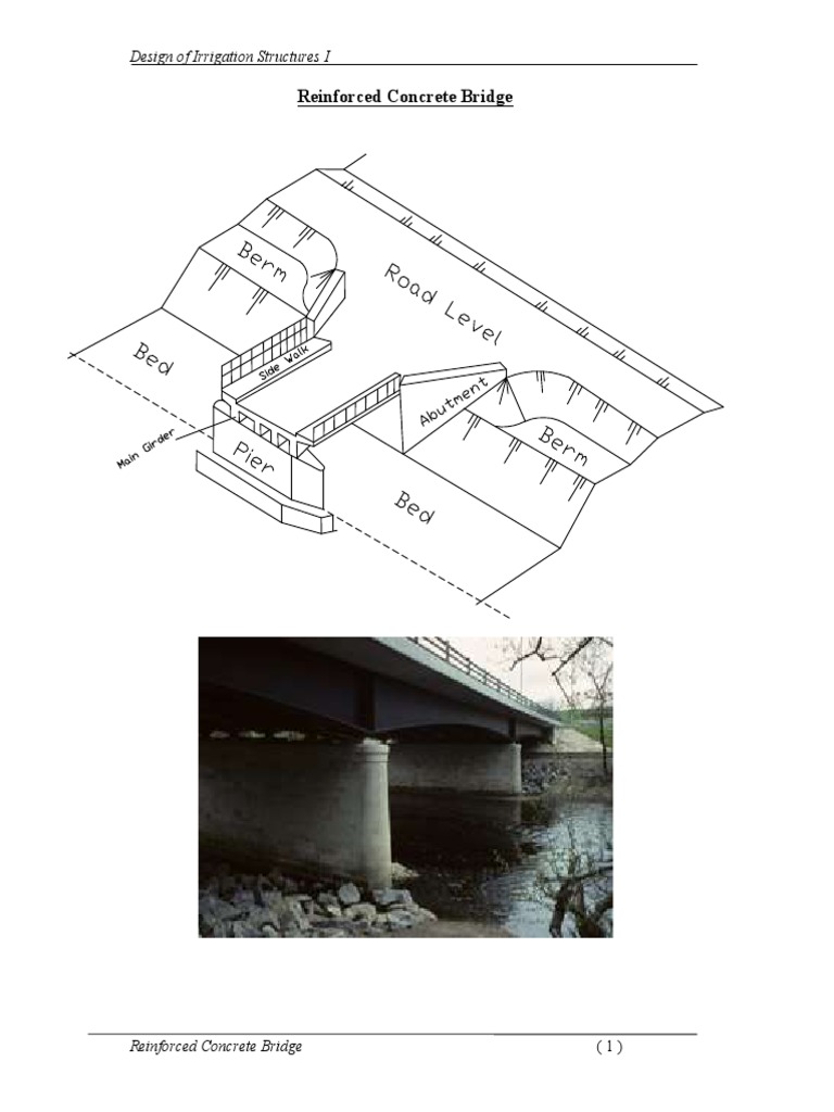 Reinforced Concrete Bridge: Design of Irrigation Structures I | PDF ...
