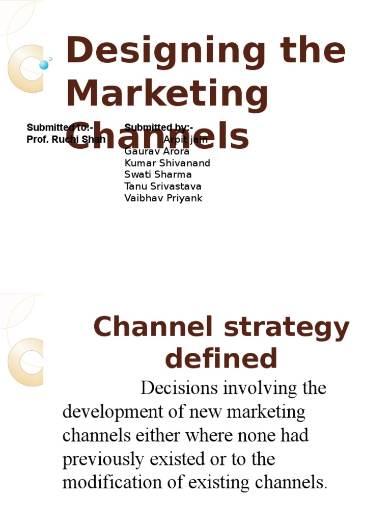Marketing Channel Design Strategies | PDF | Marketing | Retail