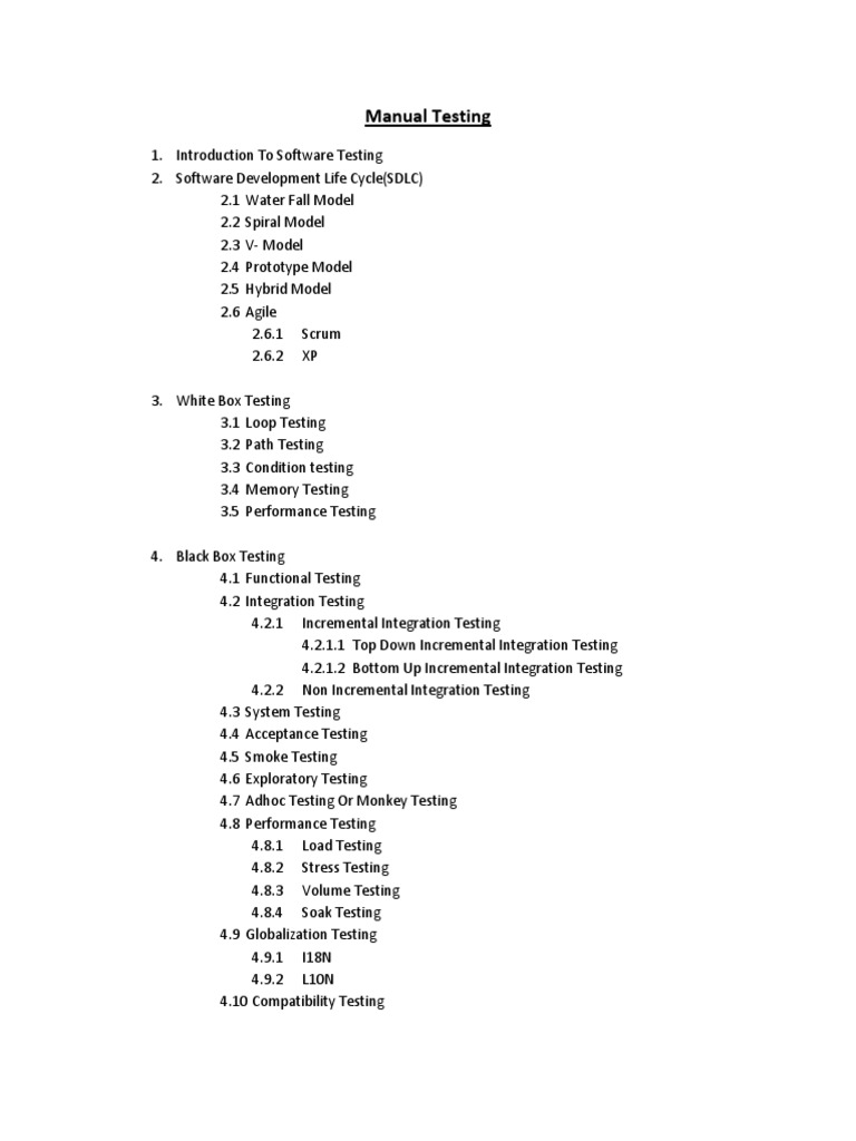 Manual Testing | PDF | Software Testing | Software Bug