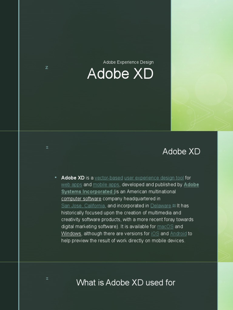 Adobe XD | PDF