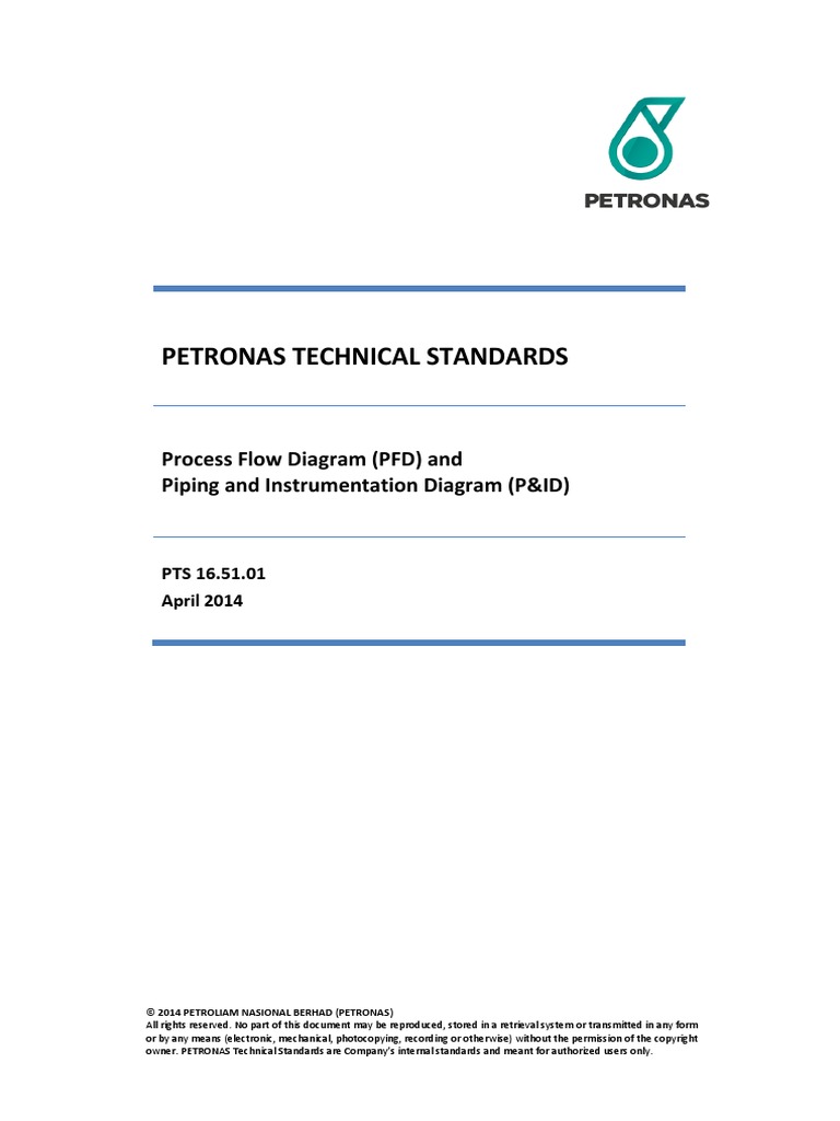 Petronas Technical Standards: Process Flow Diagram (PFD) and Piping and ...