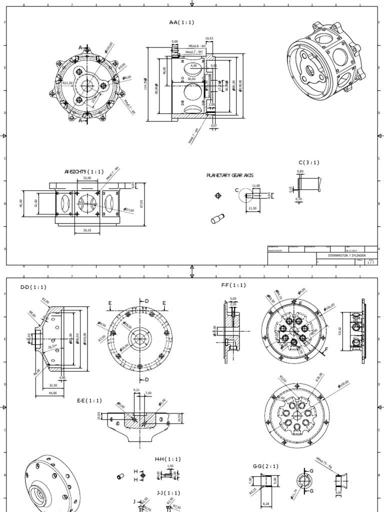 Rotary Engine Basic Drawings | PDF