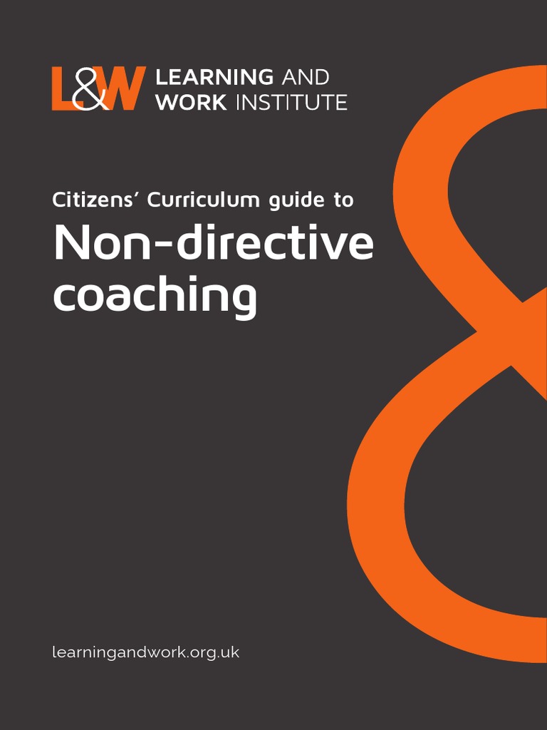 Non-Directive Coaching: Citizens' Curriculum Guide To | PDF | Adult ...