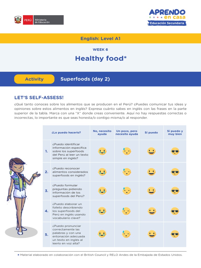 s16 A1 Recurso Ingles | PDF | Alimentos | Idiomas