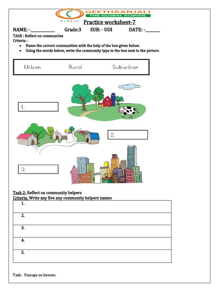 Practice Worksheet-7: NAME: - Grade:3 Sub: - Uoi DATE | PDF | Sports ...