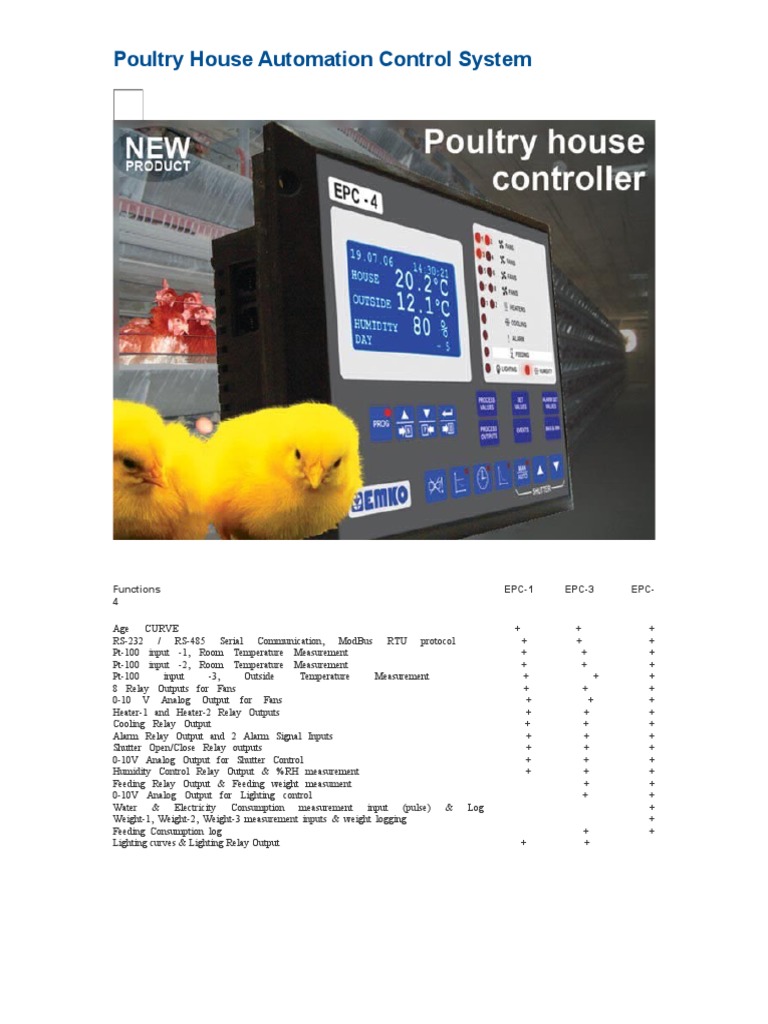 Poultry House Automation System | PDF | Electricity | Electrical ...
