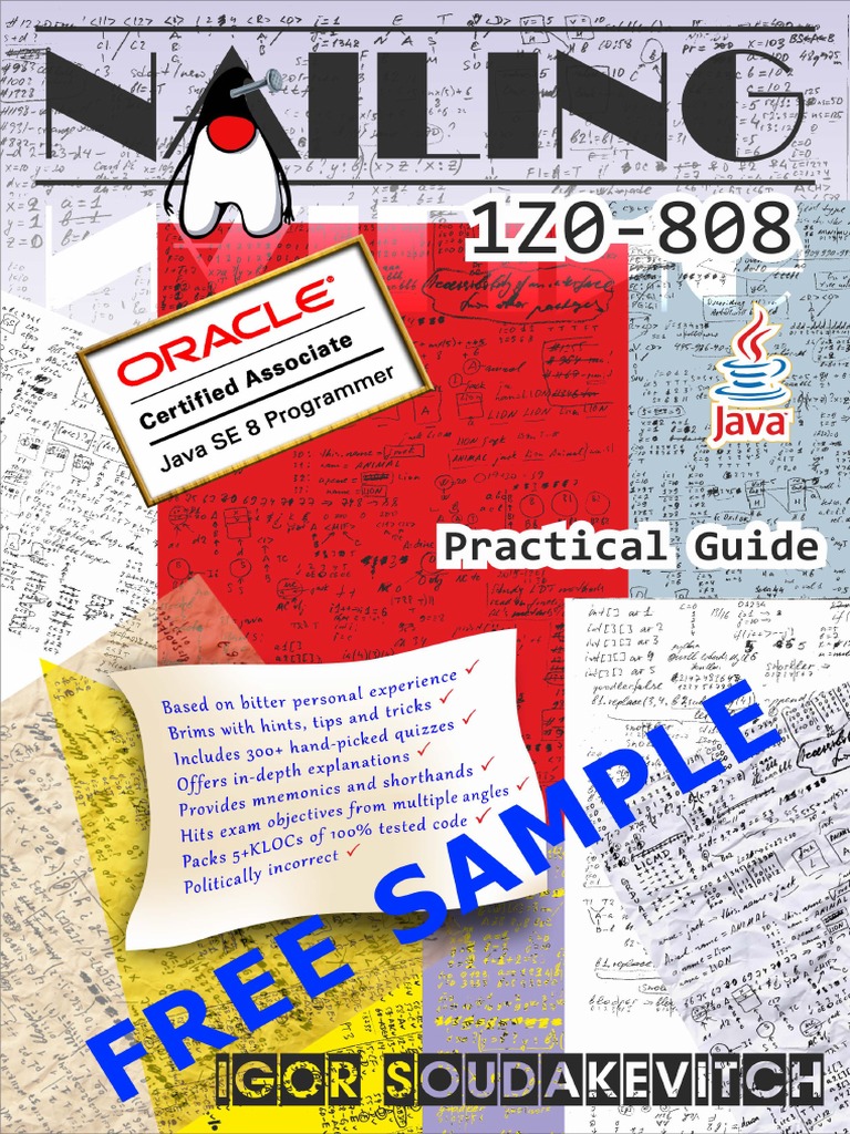 Nailing 1Z0-808 Free Sample | PDF | String (Computer Science) | Java (Programming Language)