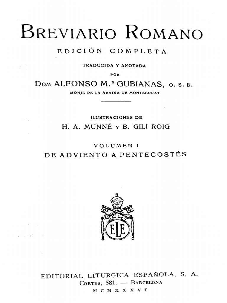 Breviario Romano | PDF | Oración | Salmos