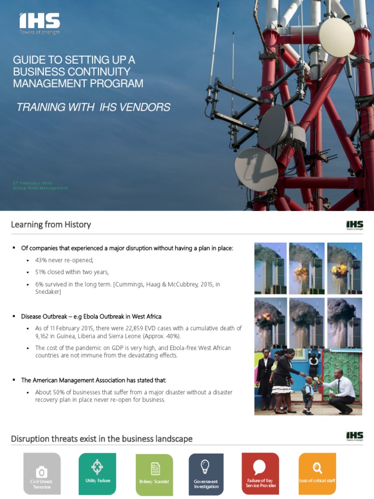 BCM Training (With Suppliers) | PDF | Policy | Business