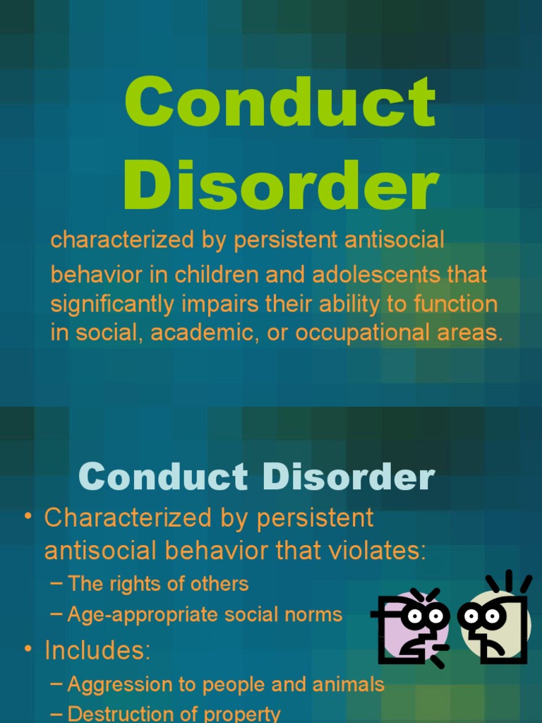 Conduct Disorder | PDF | Antisocial Personality Disorder | Aggression