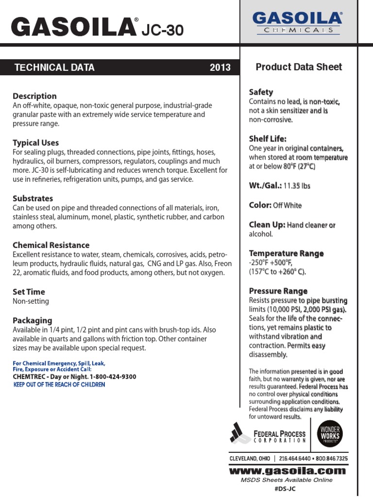 JC30 Datos Tecnicos | PDF | Pipe (Fluid Conveyance) | Materials