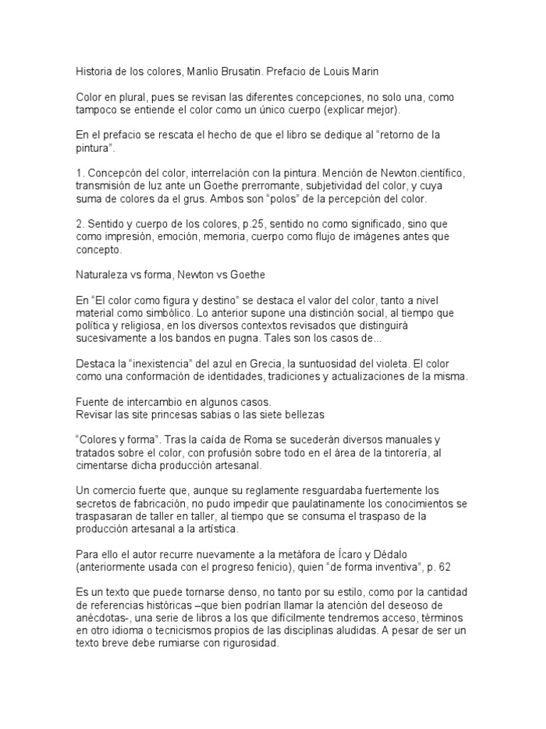 Historia de Los Colores | PDF | Color | Isaac Newton