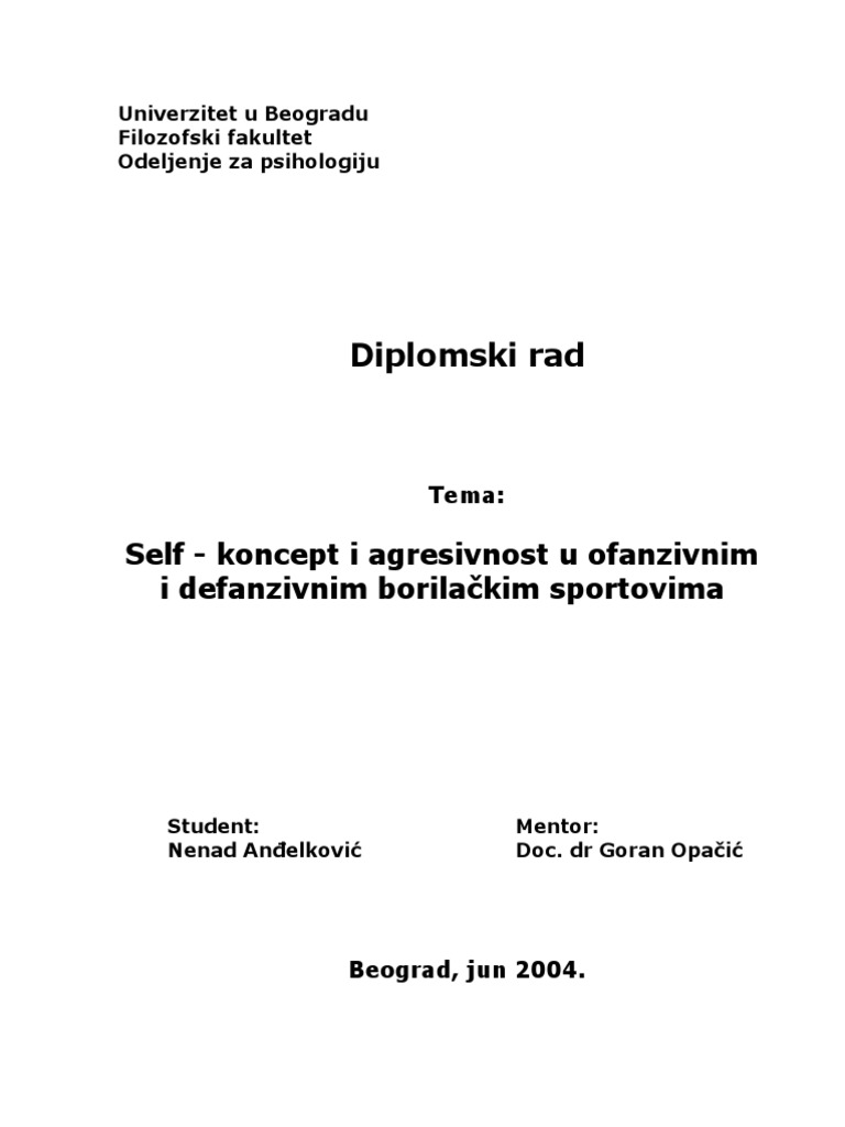Andjelkovic DIPLOMSKI RAD | PDF