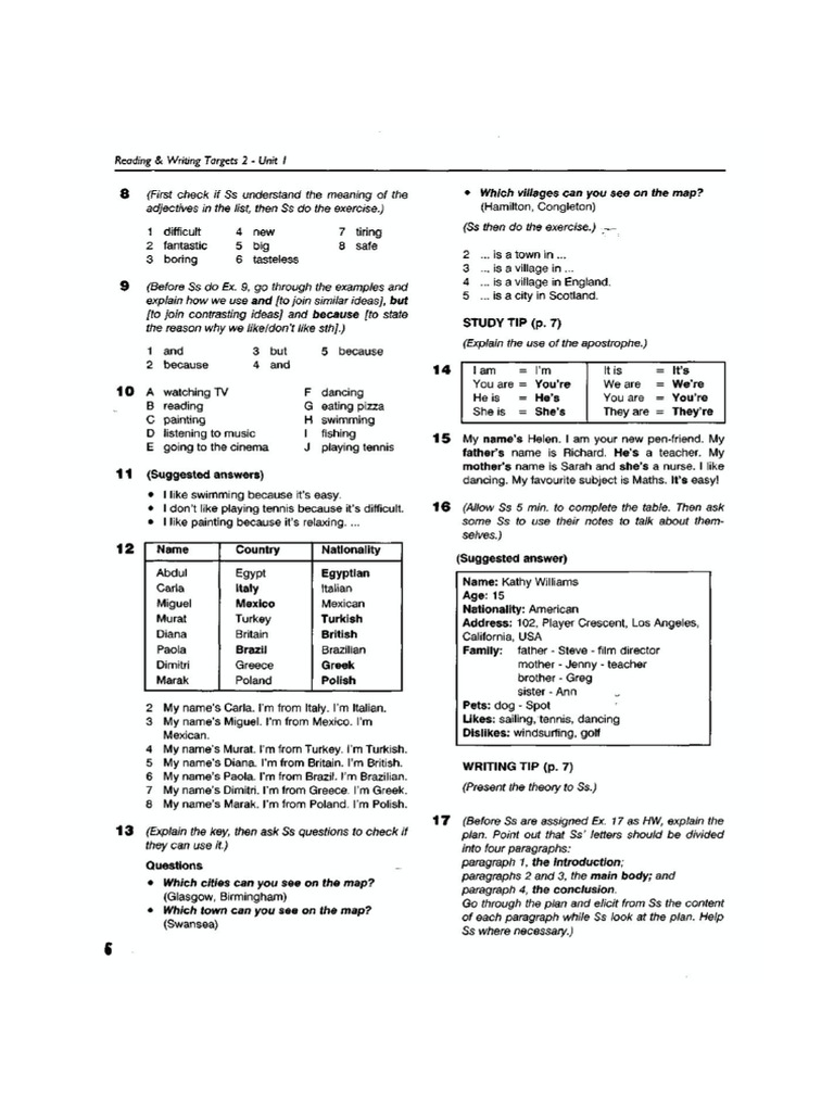 Reading Writing Targets 2 | PDF