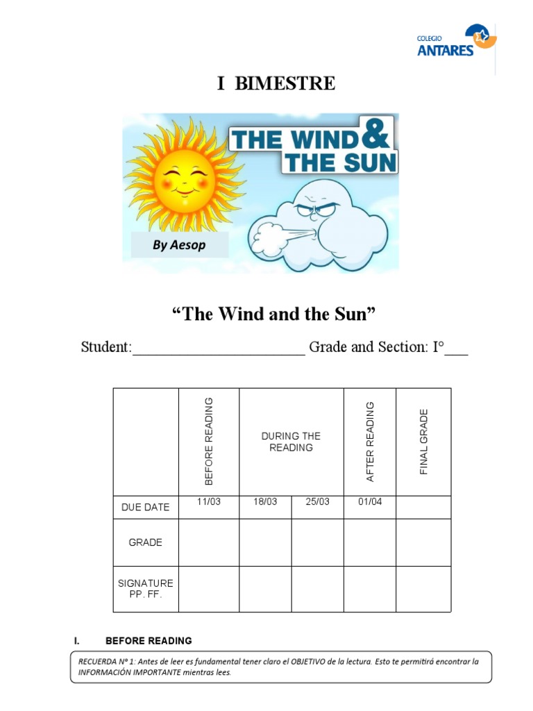 Understanding Character Traits Through "The Wind and the Sun | PDF ...