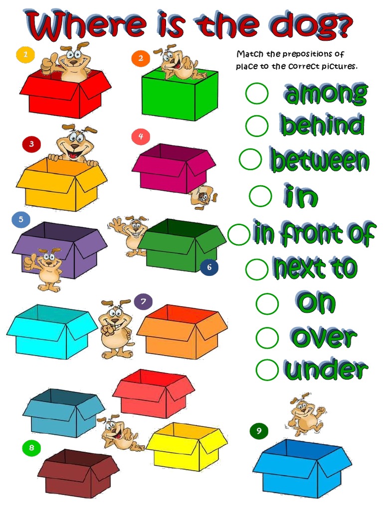 Prepositions of Place Activity | PDF
