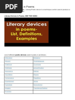 Daffodils Poetic Devices | PDF | Poetry | Poetic Devices