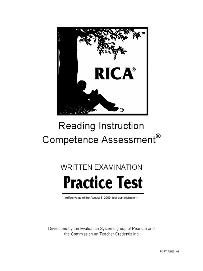 RICA - Practice Test | PDF | Phonics | Individualized Education Program
