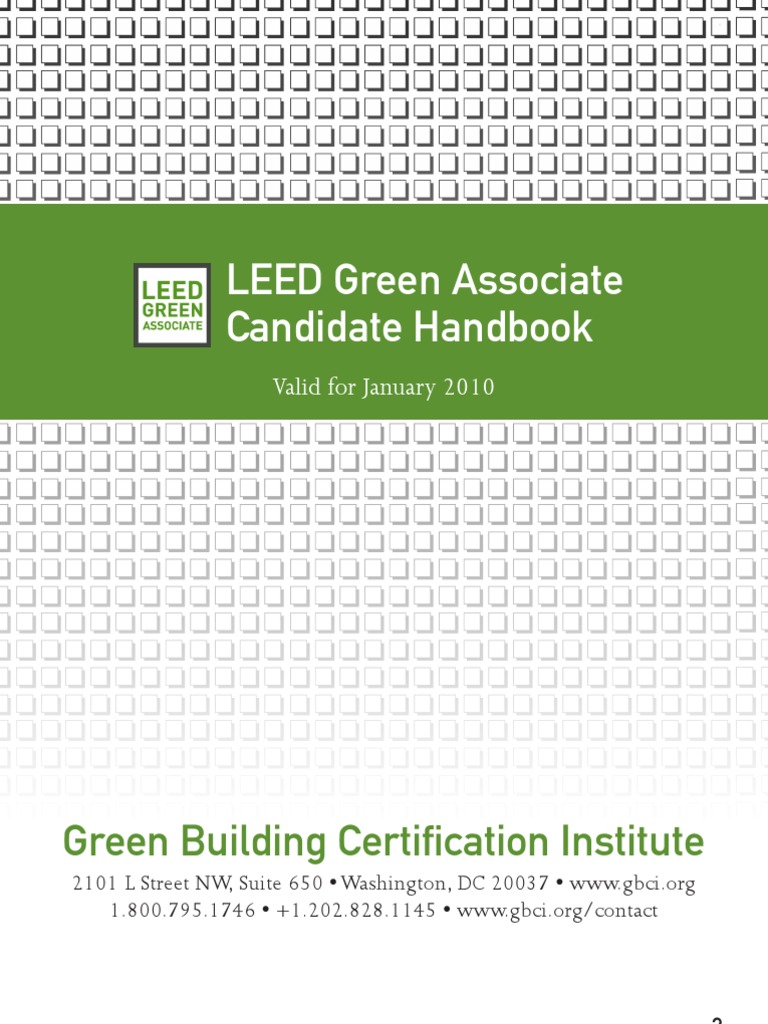 LEED GA Handbook | PDF | Career & Growth | Business
