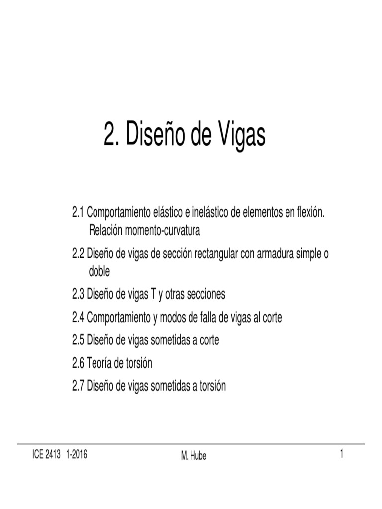 2 Diseño De Vigas V2 Pdf Pdf Doblar Mecánica De Medios Continuos