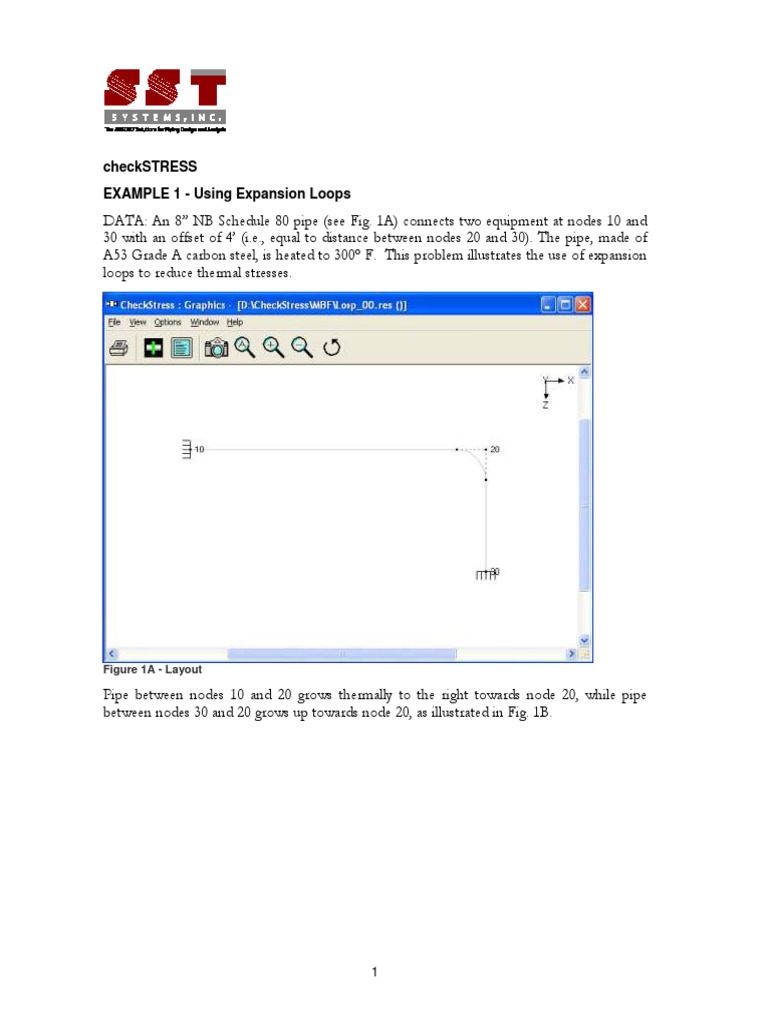 Checkstress Example 1 - Using Expansion Loops: Figure 1A - Layout | PDF ...