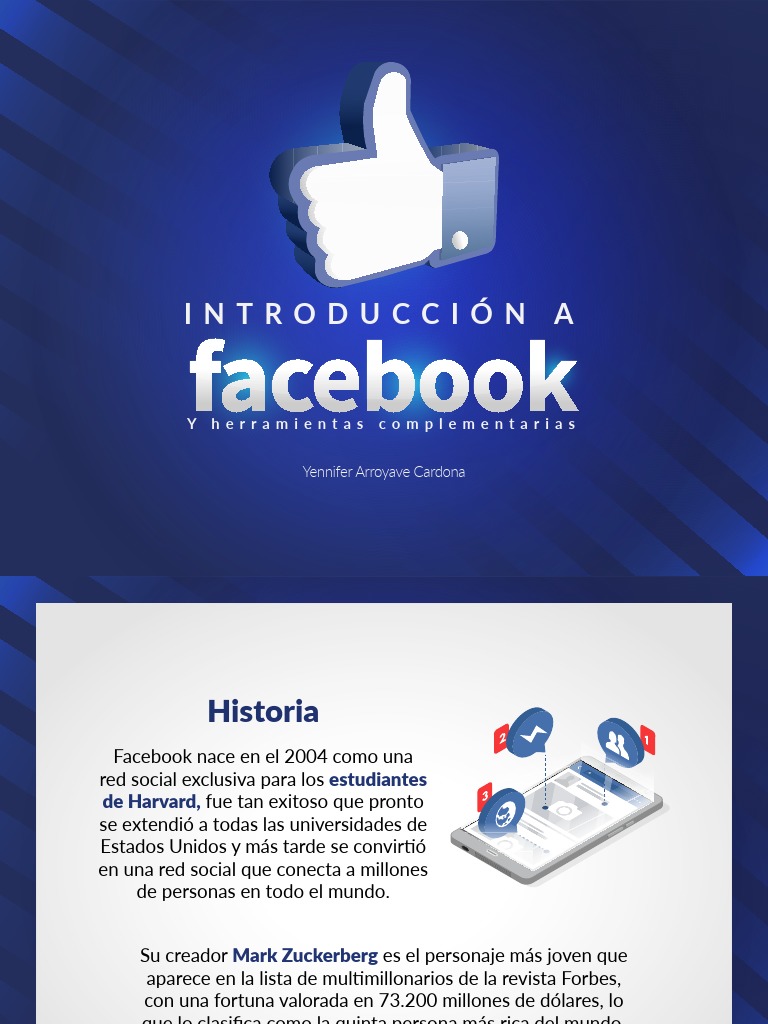 Historia y Beneficios de Facebook | PDF | Facebook | Servicio de redes ...