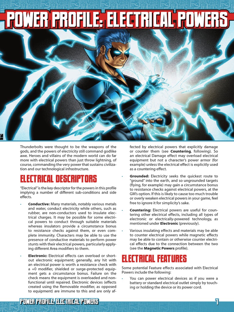 Power Profile - Electrical Powers PDF | PDF | Electricity | Lightning