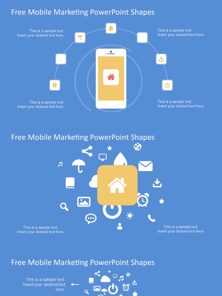 FF0096 01 Free Mobile Marketing Powerpoint Shapes 16x9 | PDF