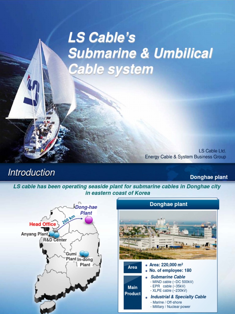 LS Cable's Submarine & Umbilical Cable System | PDF | High Voltage ...