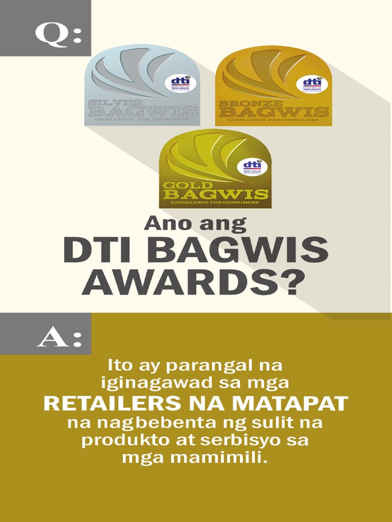 Ano Ang DTI Bagwis Awards | PDF