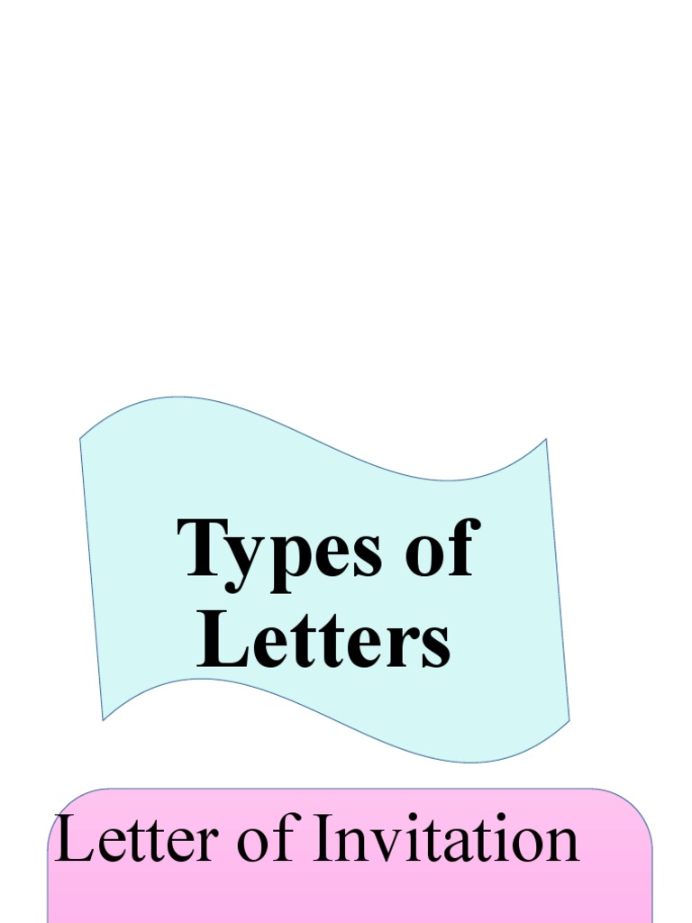 Types of Letters | PDF