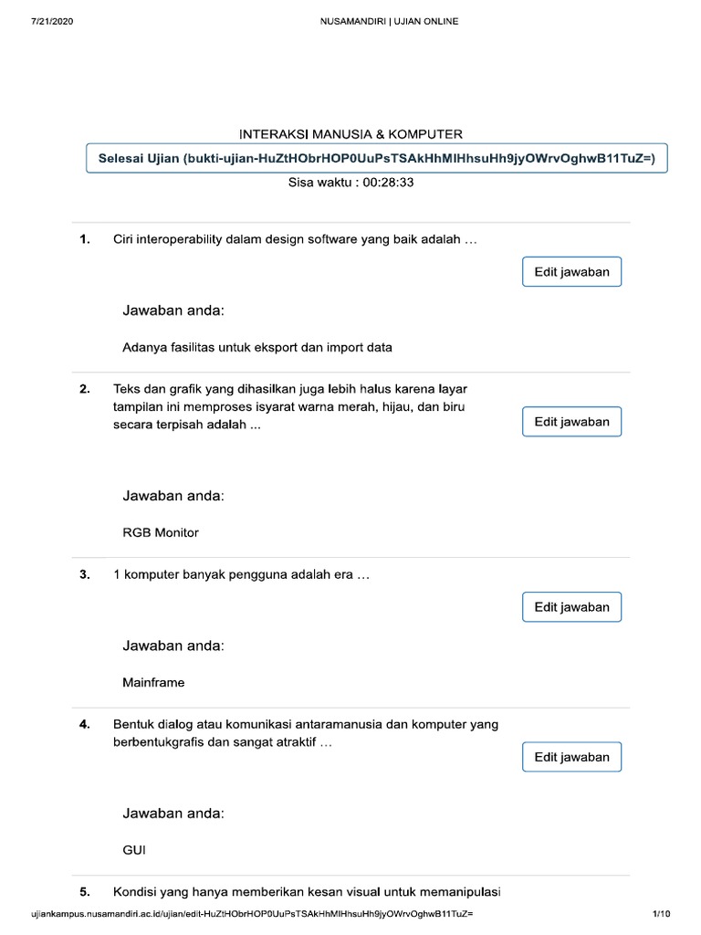 Soal Dan Jawaban IMK Uas PDF | PDF
