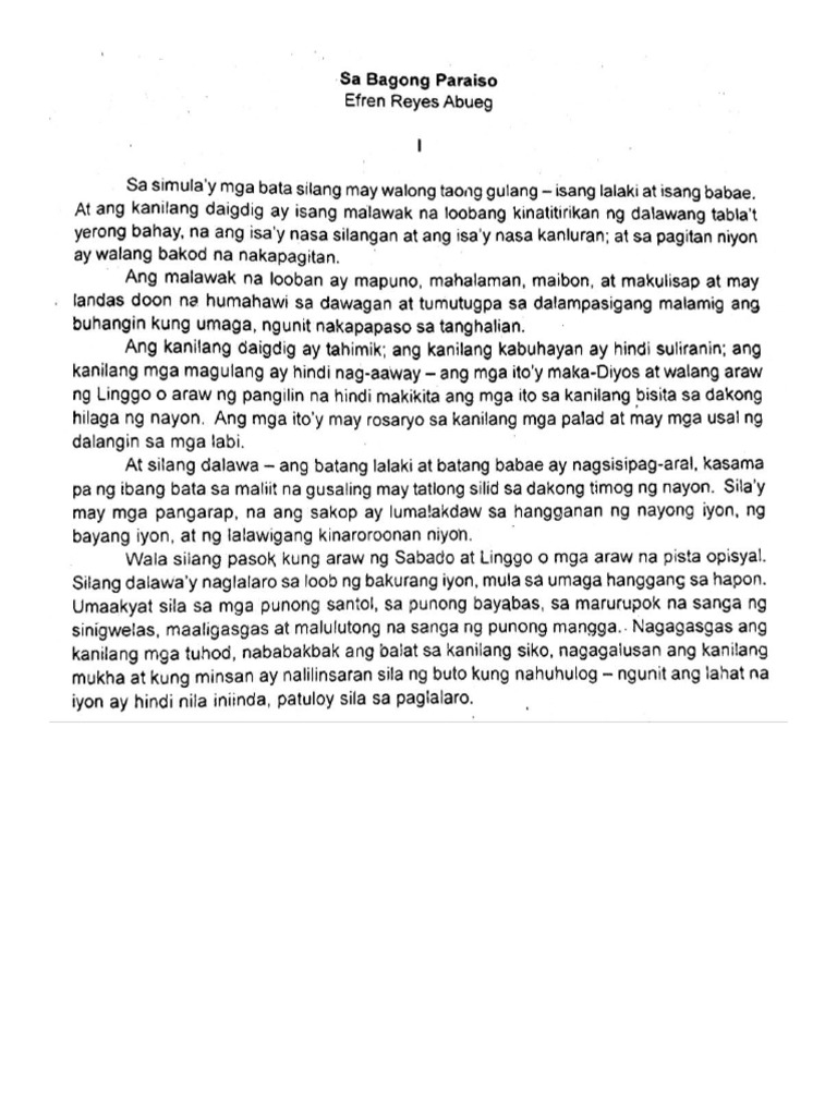 Aralin 7 - Sa Bagong Paraiso | PDF