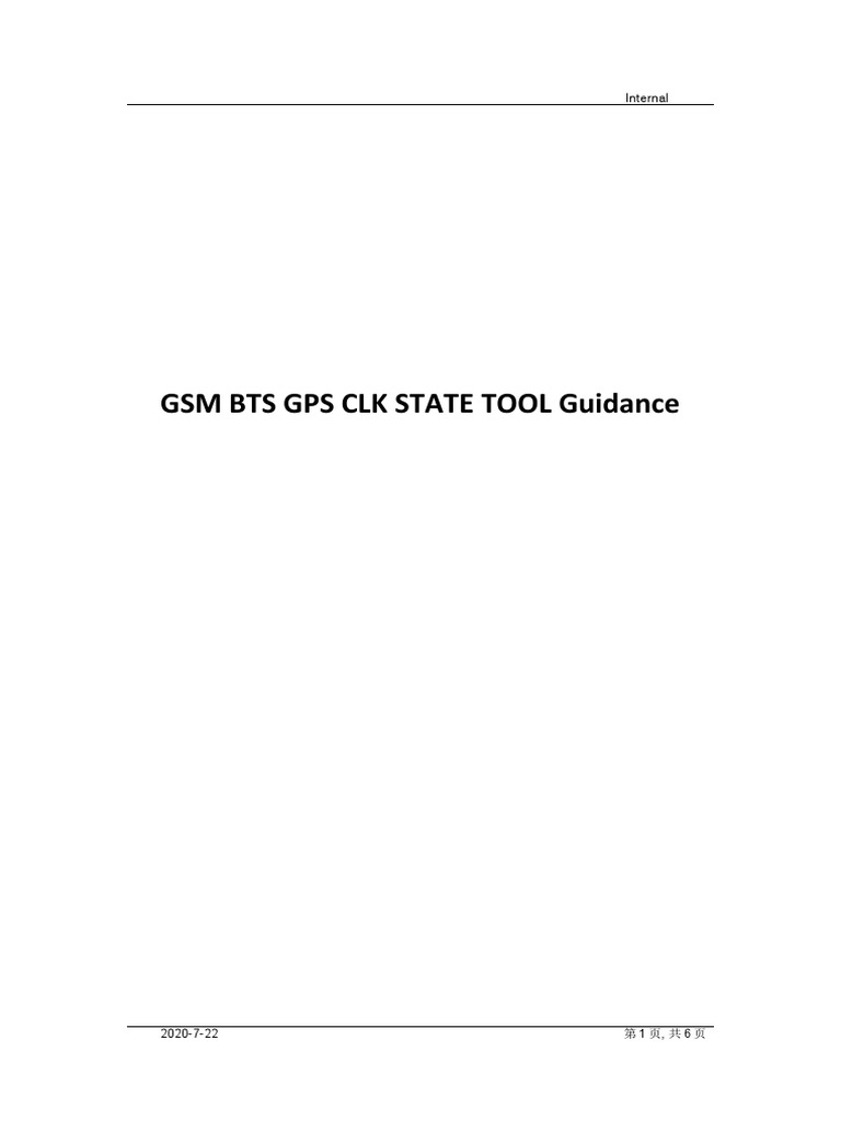GSM BTS GPS CLK STATE TOOL Guidance | PDF | Digital Technology | Software